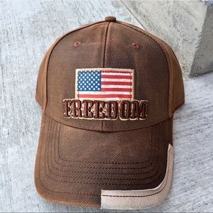 Farm Boy Brand | Accessories | Mens Farm Boy Brand Brown Freedom Flag ...
